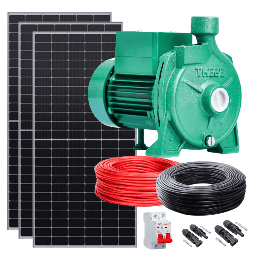 KIT BOMBA SOLAR B-13 CI 950W+3 PAINÉIS SOLARES+FIOS – Tubarão Bombas